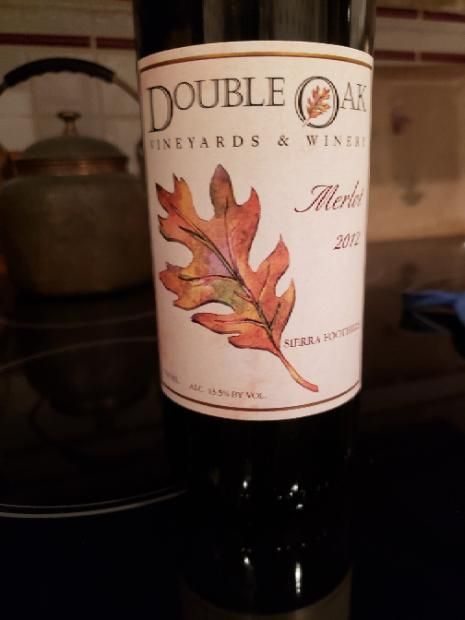 2012 Double Oak Vineyards and Winery Merlot, USA, California, Sierra ...