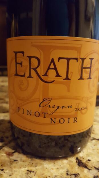2014 Erath Pinot Noir Estate Selection Willamette Valley, USA, Oregon ...