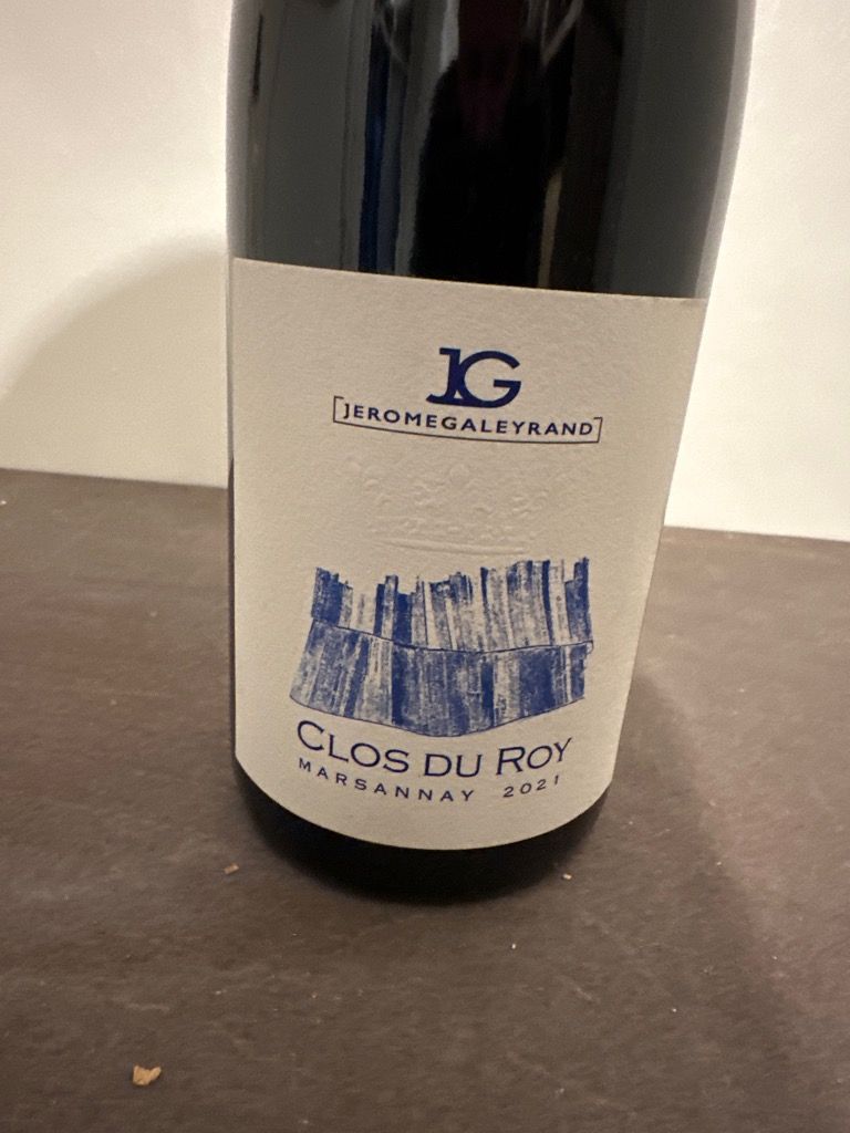 2022 Jerome Galeyrand Marsannay Clos du Roy, France, Burgundy, Côte de ...