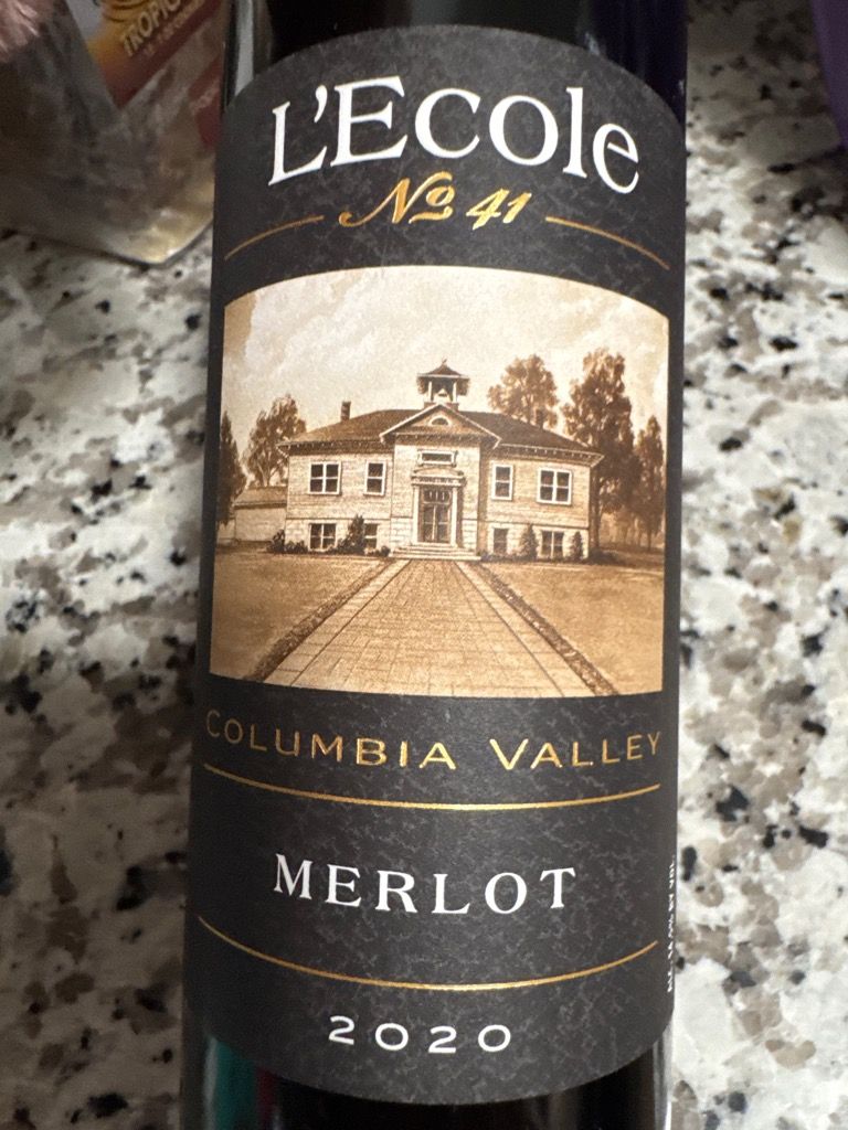 2020 L'Ecole No. 41 Merlot Estate Columbia Valley, USA, Washington ...