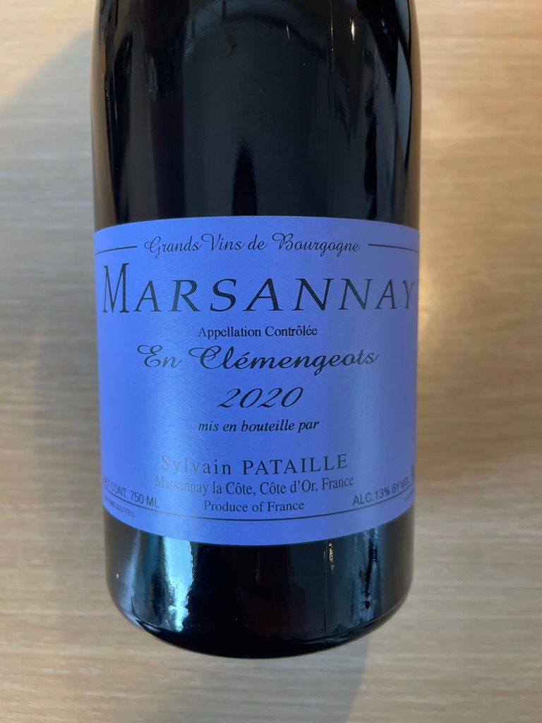 2021 Domaine Sylvain Pataille Marsannay Clémengeots, France, Burgundy ...