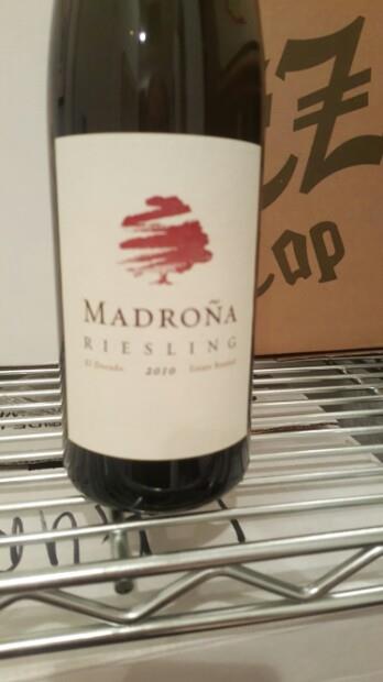 2010 Madroña Riesling El Dorado County, USA, California, Sierra ...