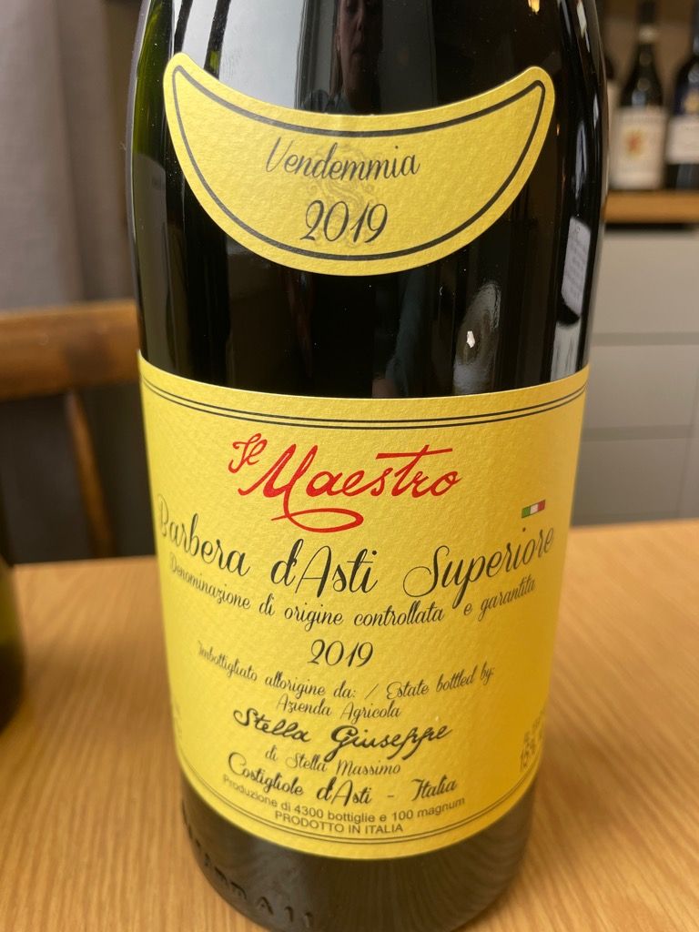 2019 Stella Giuseppe di Stella Massimo Barbera d'Asti Superiore Il ...