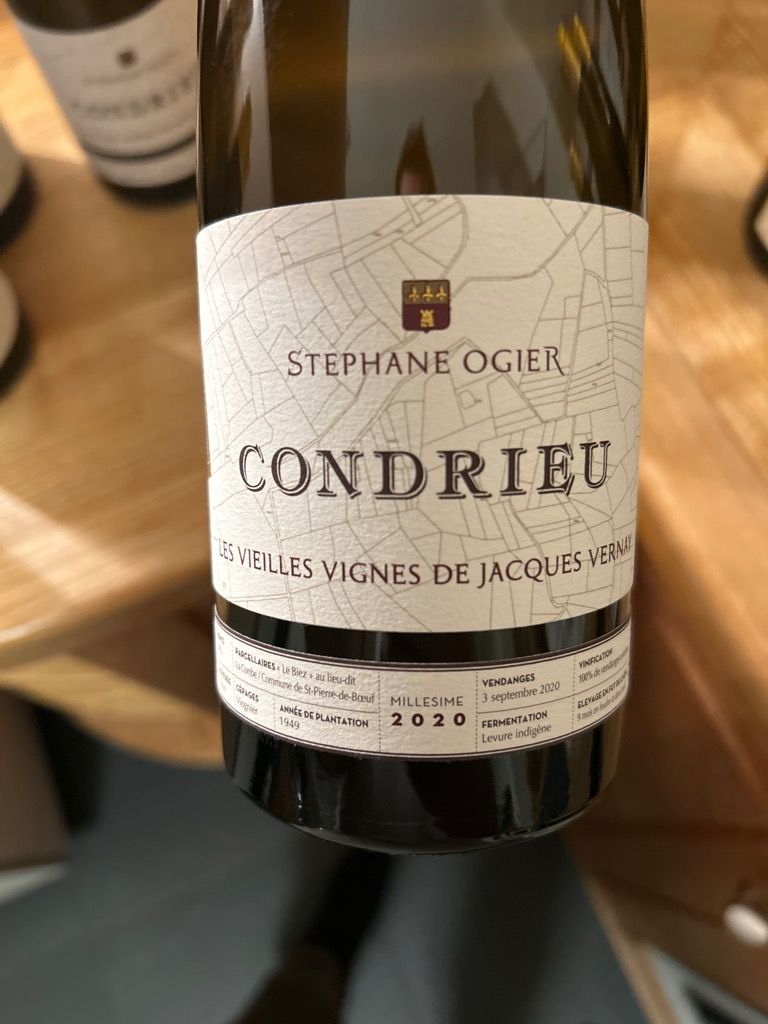 2020 Stéphane Ogier Condrieu Les Vieilles Vignes de Jacques Vernay ...
