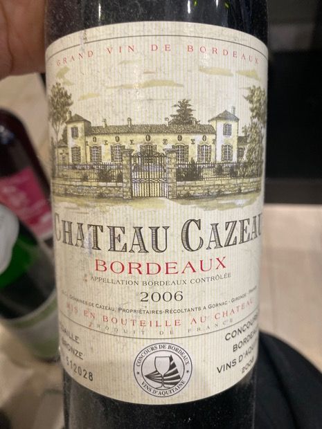 2006 Domaines Cazeau et Perey Camillet, France, Bordeaux - CellarTracker