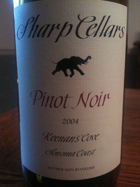 2004 Sharp Cellars Pinot Noir Keenan's Cove, USA, California, Sonoma ...