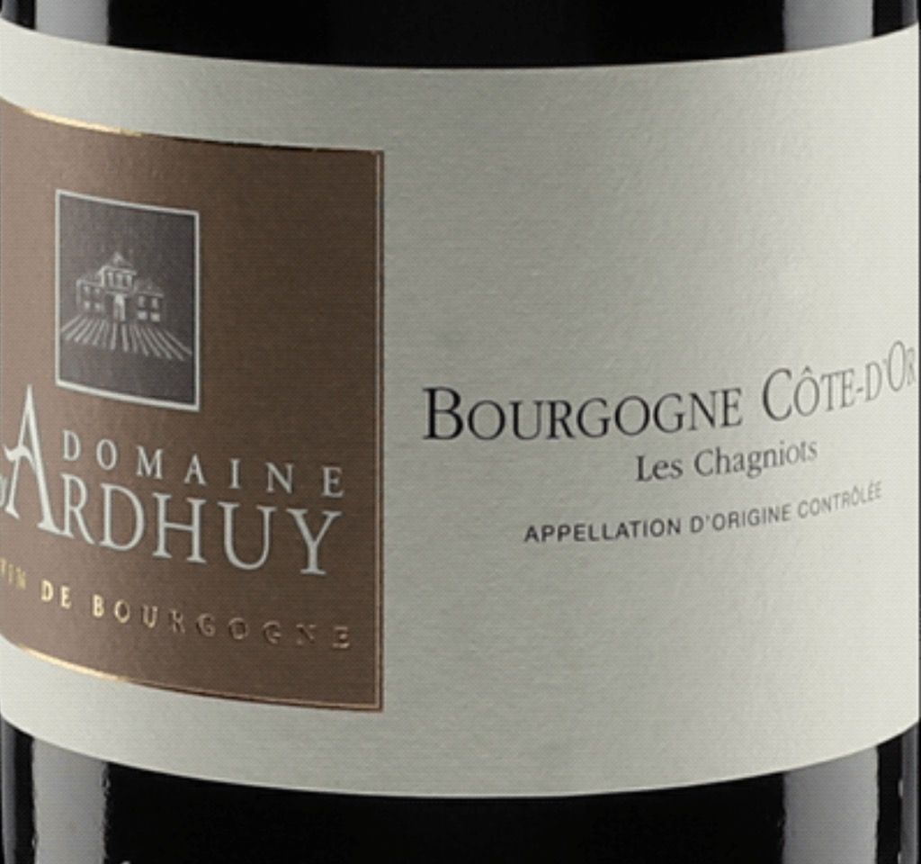 2017 Domaine d'Ardhuy Bourgogne Côte d'Or Les Chagniots, France ...