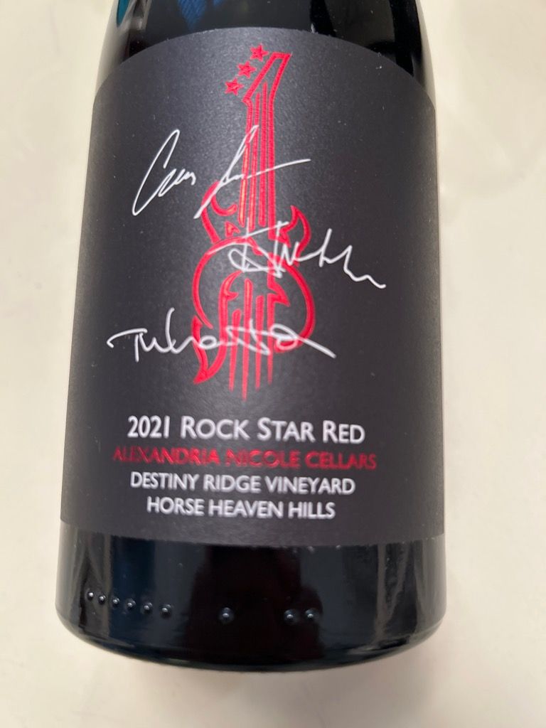 2021 Alexandria Nicole Rock Star Red Destiny Ridge Vineyards, USA ...