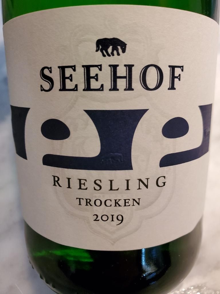 2019 Weingut Seehof Riesling trocken, Germany, Rheinhessen - CellarTracker