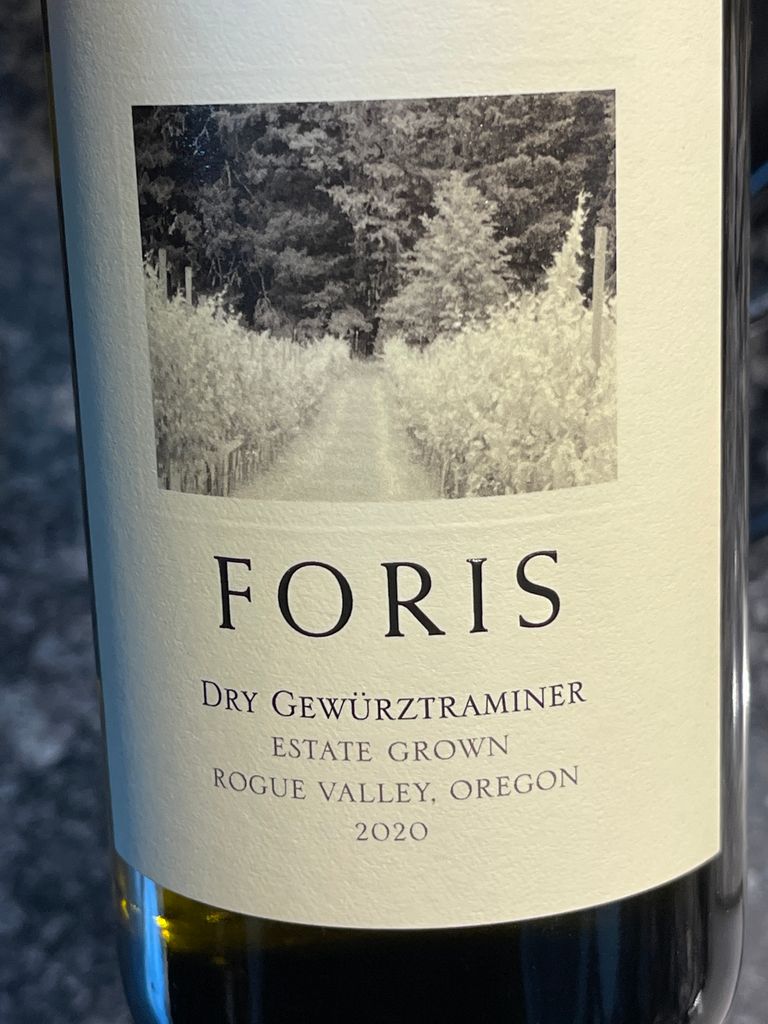 2020 Foris Dry Gewürztraminer, USA, Oregon, Southern Oregon, Rogue ...