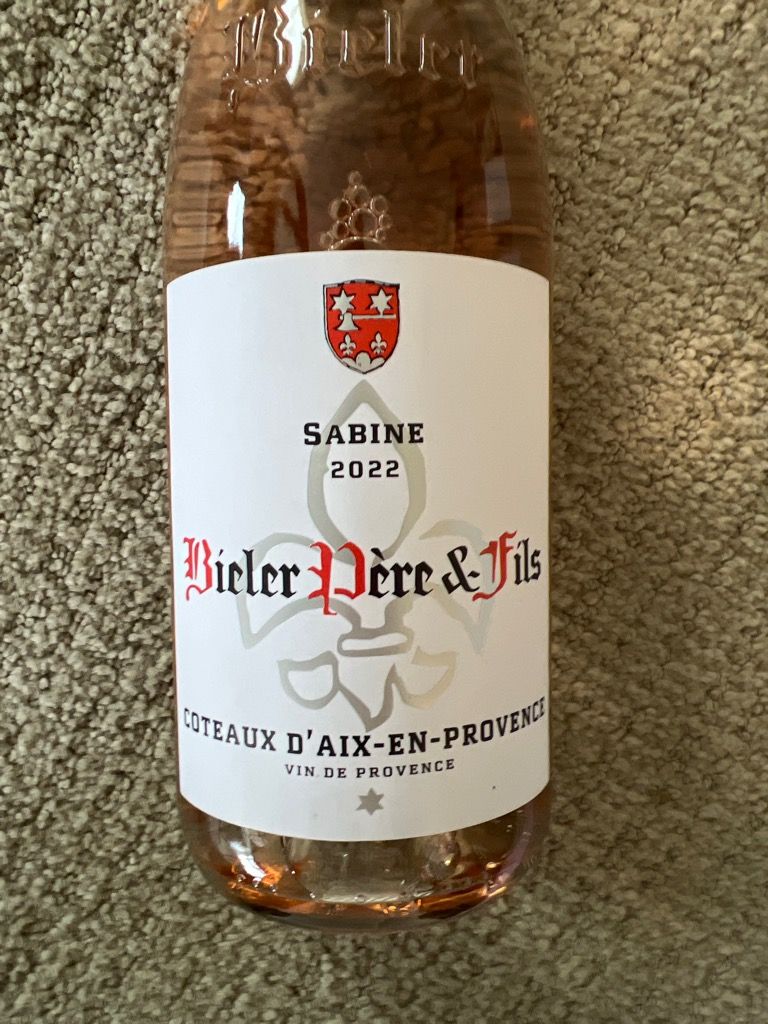 2022 Bieler Père et Fils Coteaux d'Aix-en-Provence Rosé Sabine, France ...