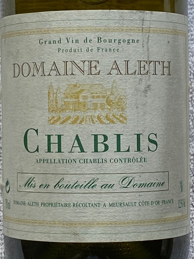 2002 Domaine Aleth Chablis, France, Burgundy, Chablis - CellarTracker