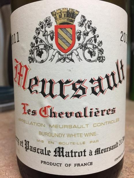 2011 Domaine Matrot Meursault Les Chevalières, France, Burgundy, Côte ...