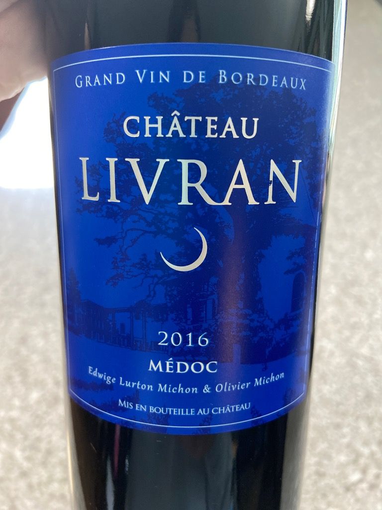 2016 Château Livran, France, Bordeaux, Médoc - CellarTracker