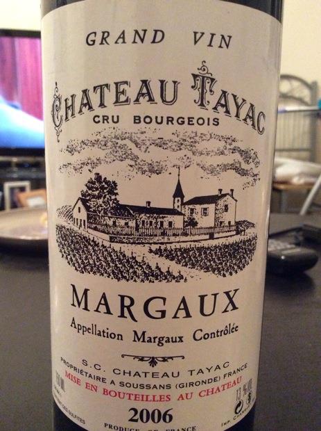 2006 Château Tayac Margaux, France, Bordeaux, Médoc, Margaux ...