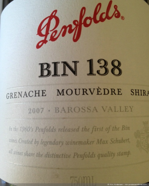 2007 Penfolds Bin 138 Shiraz Grenache Mourvèdre, Australia, South ...