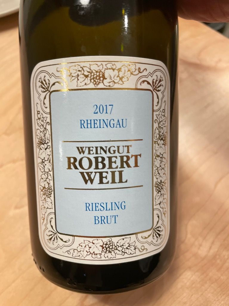 2019 Weingut Robert Weil Riesling Brut, Germany, Rheingau - CellarTracker