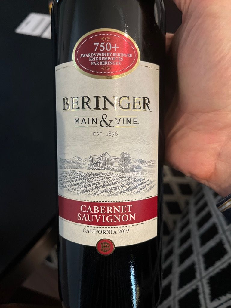 2018 Beringer Vineyards Cabernet Sauvignon Main & Vine California, USA ...