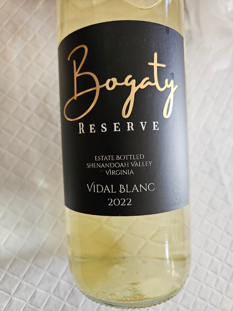 2022 Justin Bogaty Vidal Blanc Winemaker Series, USA, Virginia ...