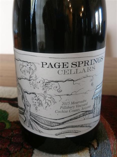 2022 Page Springs Cellars Mourvèdre Pillsbury Vineyard, USA, Arizona ...