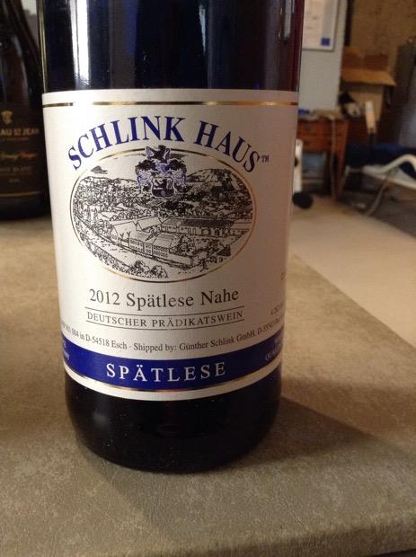 2012 Schlink Haus Riesling Spätlese, Germany, Nahe - CellarTracker