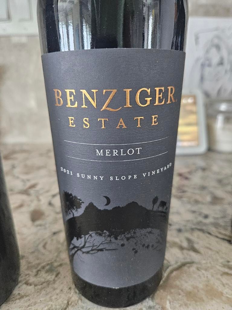 2021 Benziger Family Winery Merlot Sunny Slope, USA, California, Sonoma ...