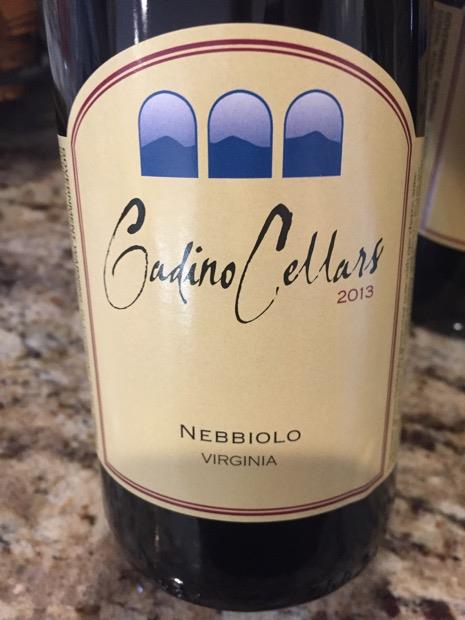 2021 Gadino Cellars Nebbiolo, USA, Virginia, Northern Virginia ...