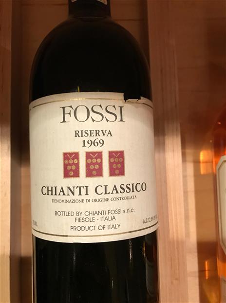 1962 Fossi Chianti Classico, Italy, Tuscany, Chianti, Chianti Classico ...