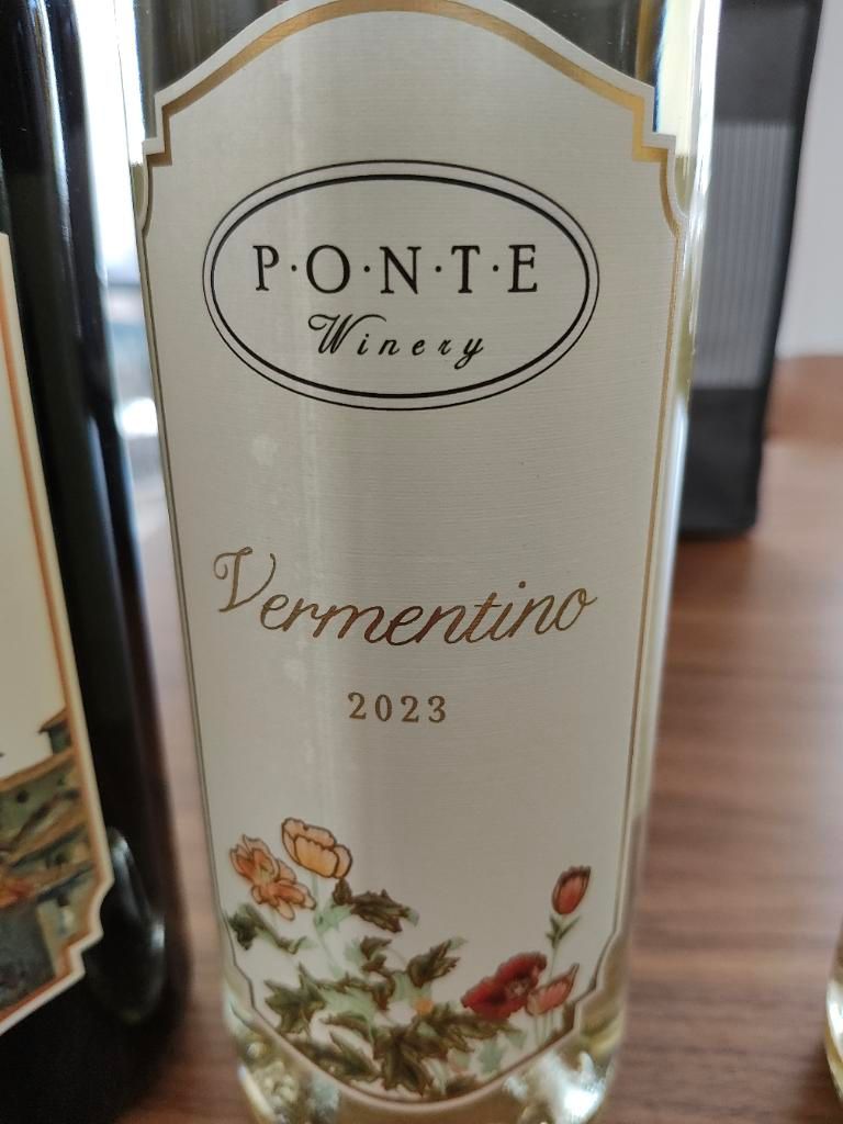 2023 Ponte Winery Vermentino, USA, California - CellarTracker