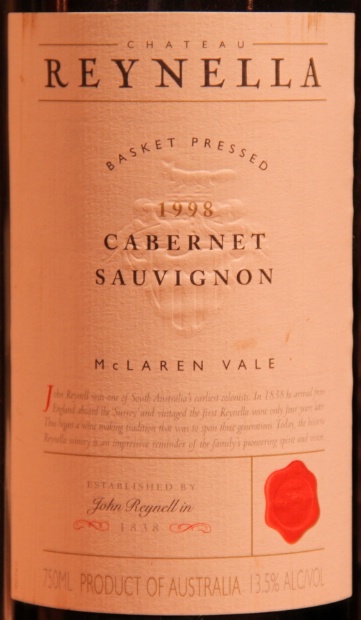 2005 Chateau Reynella Cabernet Sauvignon, Australia, South Australia ...