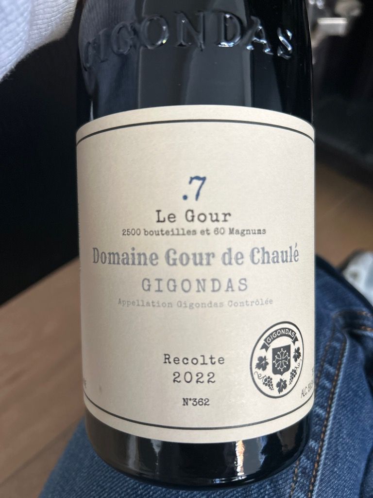2023 Domaine du Gour de Chaulé Gigondas .7 Le Gour, France, Rhône ...