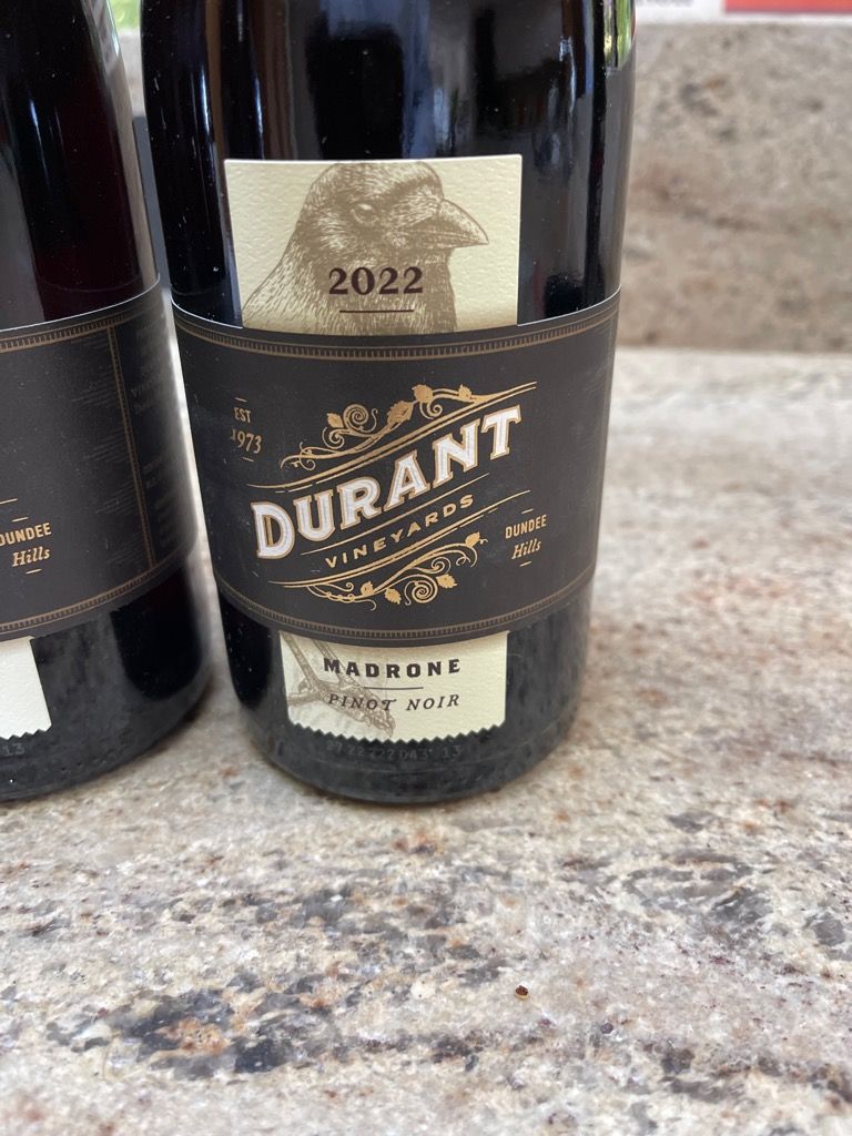 2022 Durant Vineyards Pinot Noir Madrone, USA, Oregon, Willamette ...