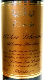 2005 Fritz Windisch Alsheimer Römerberg Scheurebe Eiswein, Germany ...