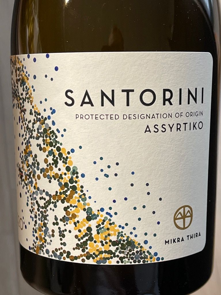 2020 Mikra Thira Assyrtiko Santorini, Greece, Aegean, Cyclades ...