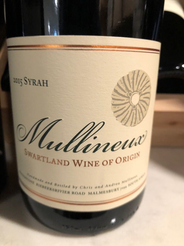 2020 Mullineux Syrah, South Africa, Coastal Region, Swartland - CellarTracker