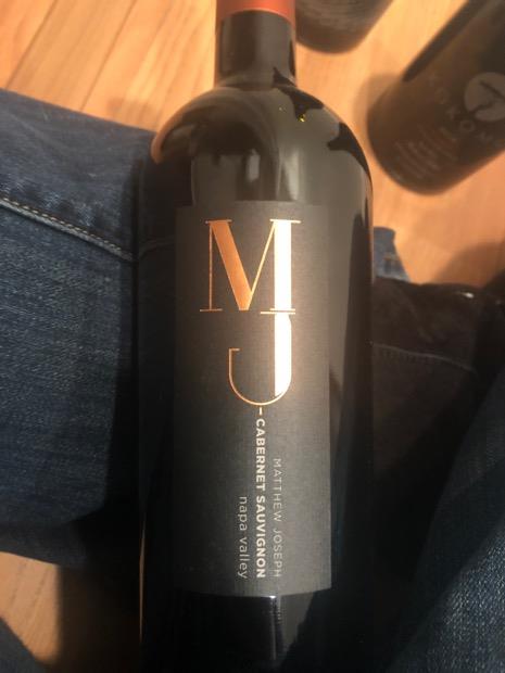 2016 Matthew Joseph Cabernet Sauvignon, USA, California, Napa Valley ...