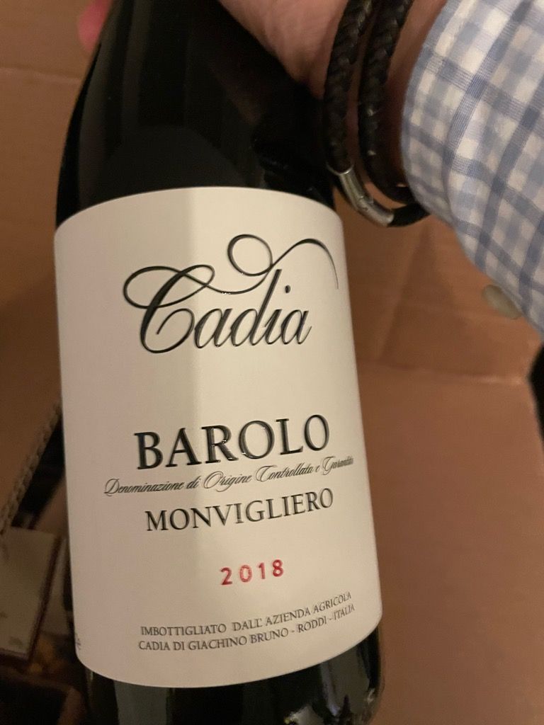 2018 Cadia Barolo Monvigliero, Italy, Piedmont, Langhe, Barolo ...