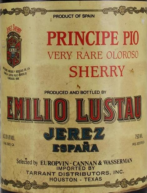 NV Emilio Lustau Jerez-Xérès-Sherry Oloroso Jerezano Viejisimo Principe ...