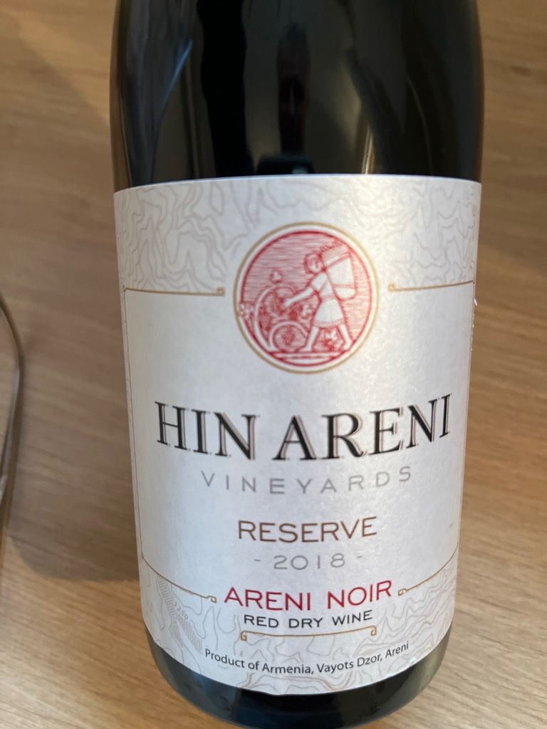 2018 Hin Areni Areni Reserve, Armenia, Vayots Dzor - CellarTracker