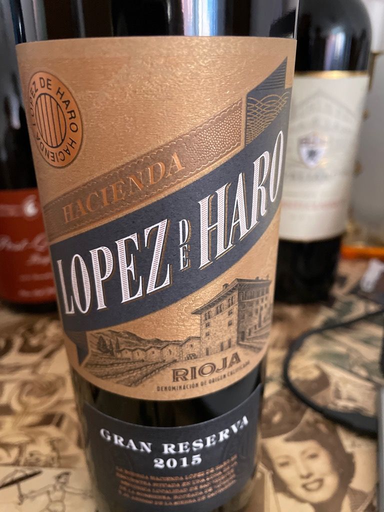 2015 Bodega Hacienda López de Haro Rioja Hacienda López de Haro Gran ...