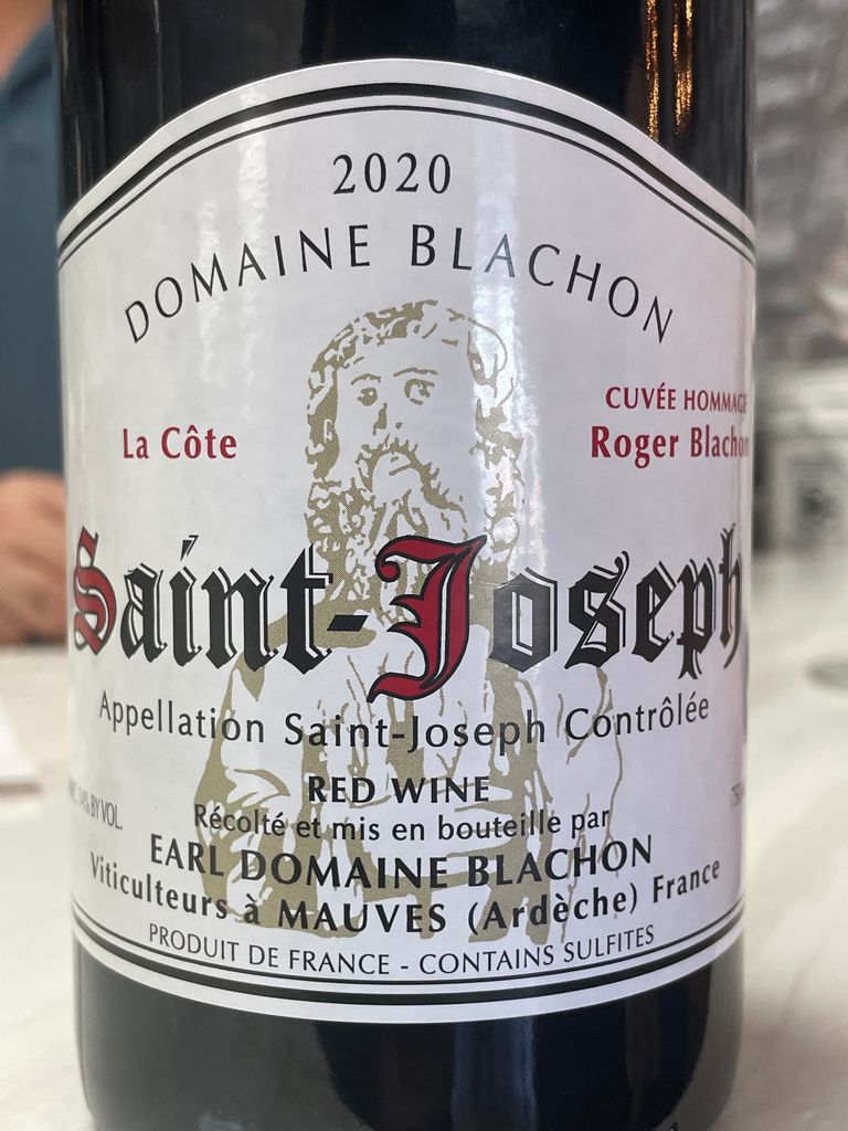 2020 Domaine Blachon Saint-Joseph Cuvée Hommage Roger Blachon, France ...