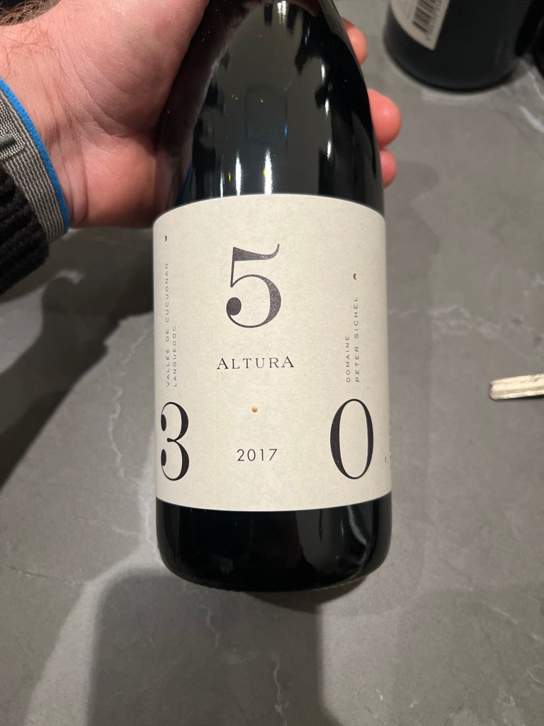 2017 Domaine Peter Sichel Vin de Pays de Cucugnan Altura 350, France ...