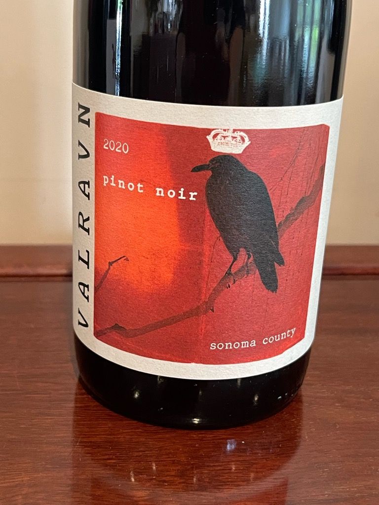 2021 Valravn Pinot Noir, USA, California, Sonoma County - CellarTracker
