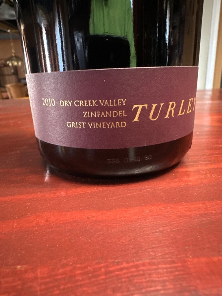 2010 Turley Zinfandel Grist Vineyard, USA, California, Sonoma County ...