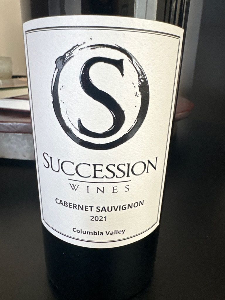 2021 Succession Wines Cabernet Sauvignon, USA, Washington, Columbia ...