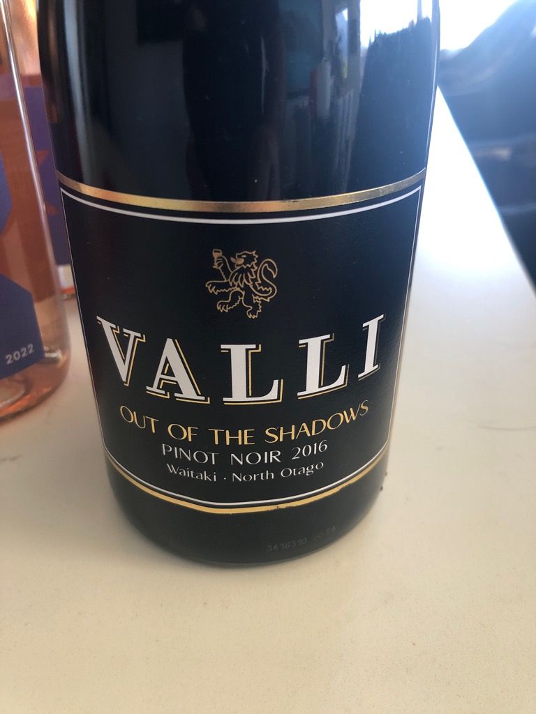 2016 Valli Pinot Noir Out of the Shadows, New Zealand, South Island ...