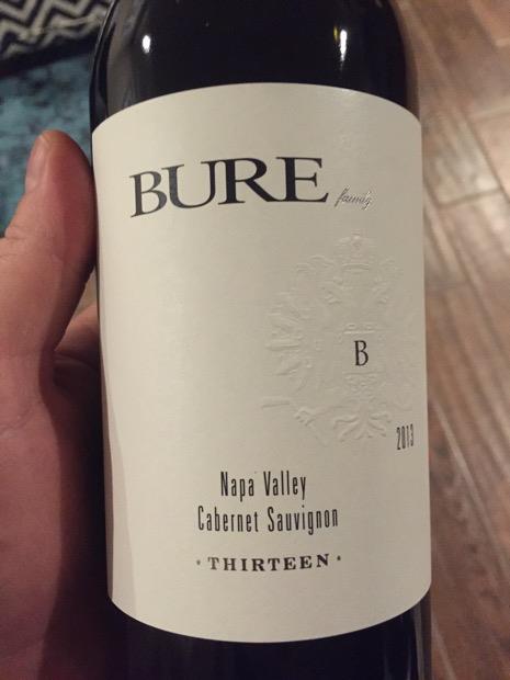 2013 Bure Family Cabernet Sauvignon Thirteen, USA, California, Napa ...
