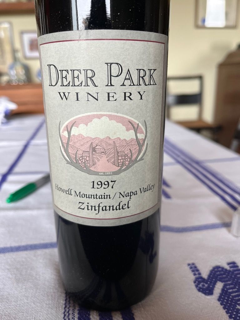 1997 Deer Park Winery Zinfandel Beatty Ranch, USA, California, Napa ...