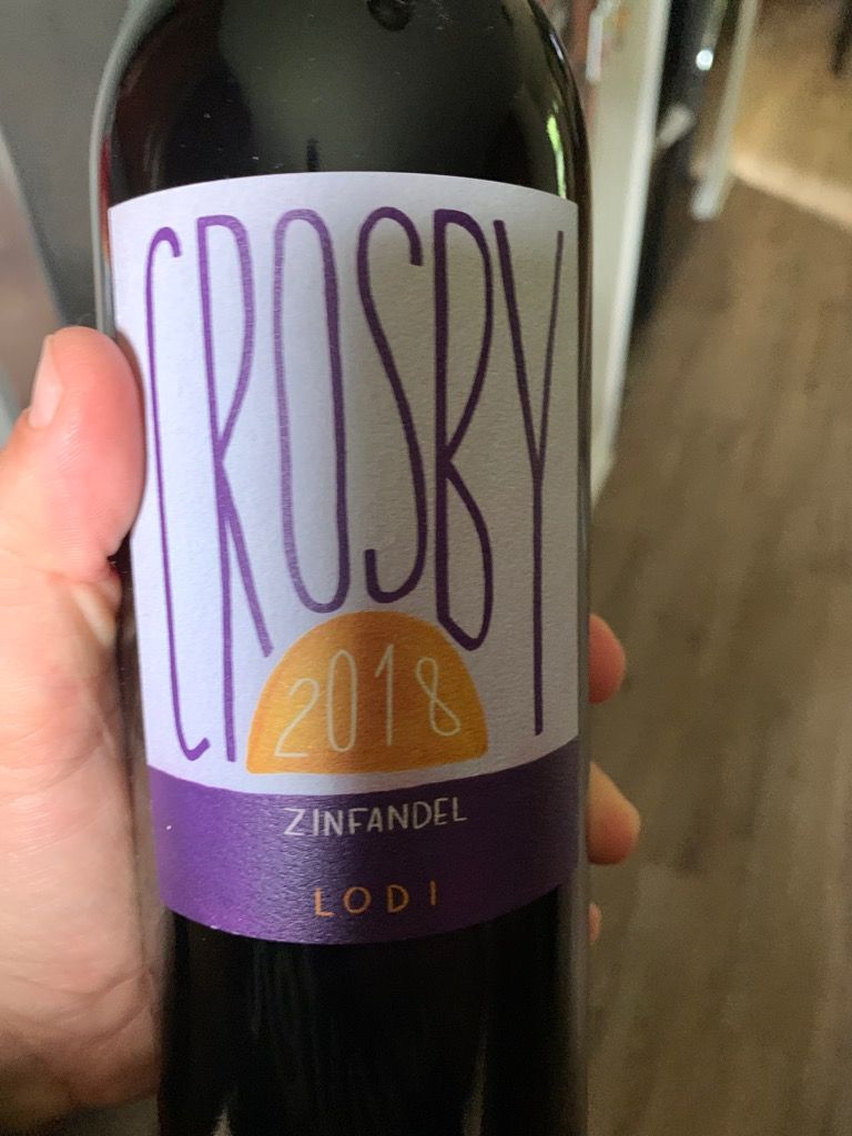 2019 Crosby Cellars Zinfandel, USA, California, Central Valley, Lodi ...
