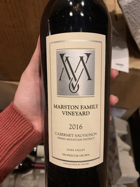 2016 Marston Family Vineyard Cabernet Sauvignon, USA, California, Napa ...
